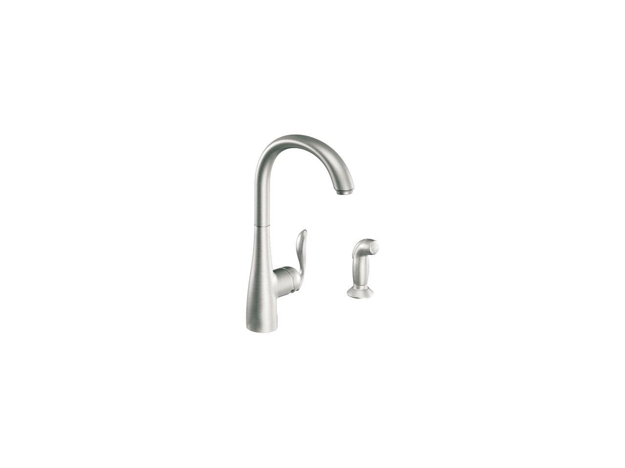 MOEN 7790 One-handle high arc kitchen faucet Chrome - Newegg.com