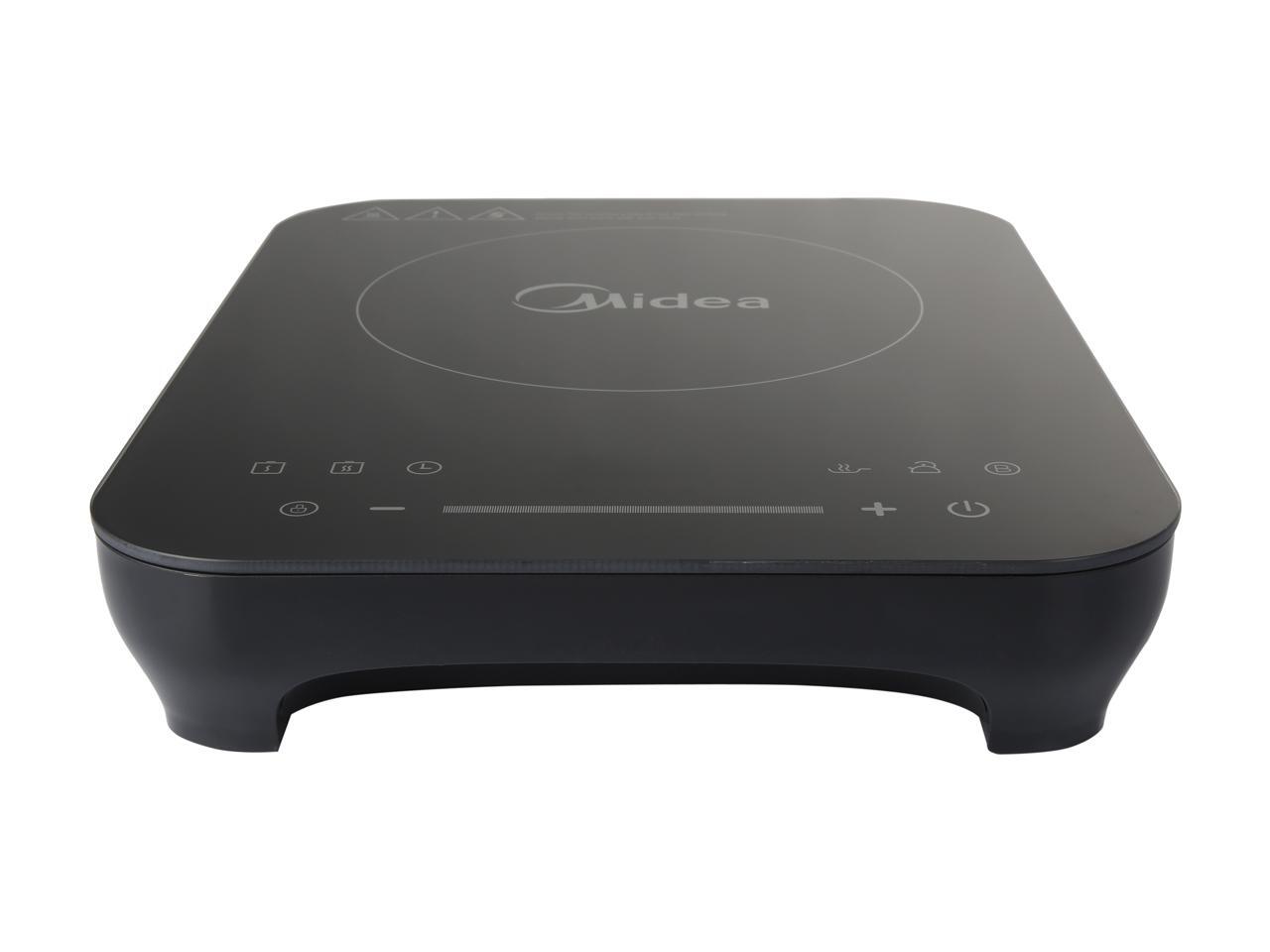 Midea Induction Cooktop with 9" Saute pan glass lid MIND179ST-B ...