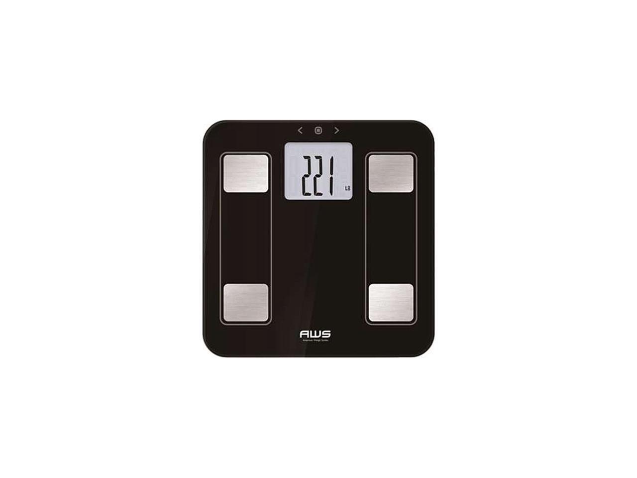 American Weigh GENIUS-550BLK GENIUS 550 BMI Glass Scale - Newegg.com