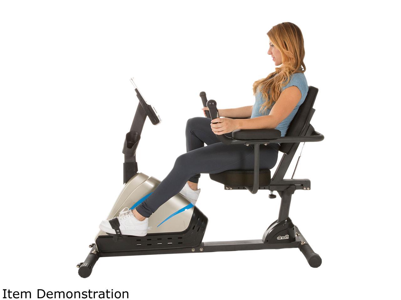 Exerpeutic 2000 HIGH CAPACITY PROGRAMMABLE MAGNETIC RECUMBENT BIKE WITH ...