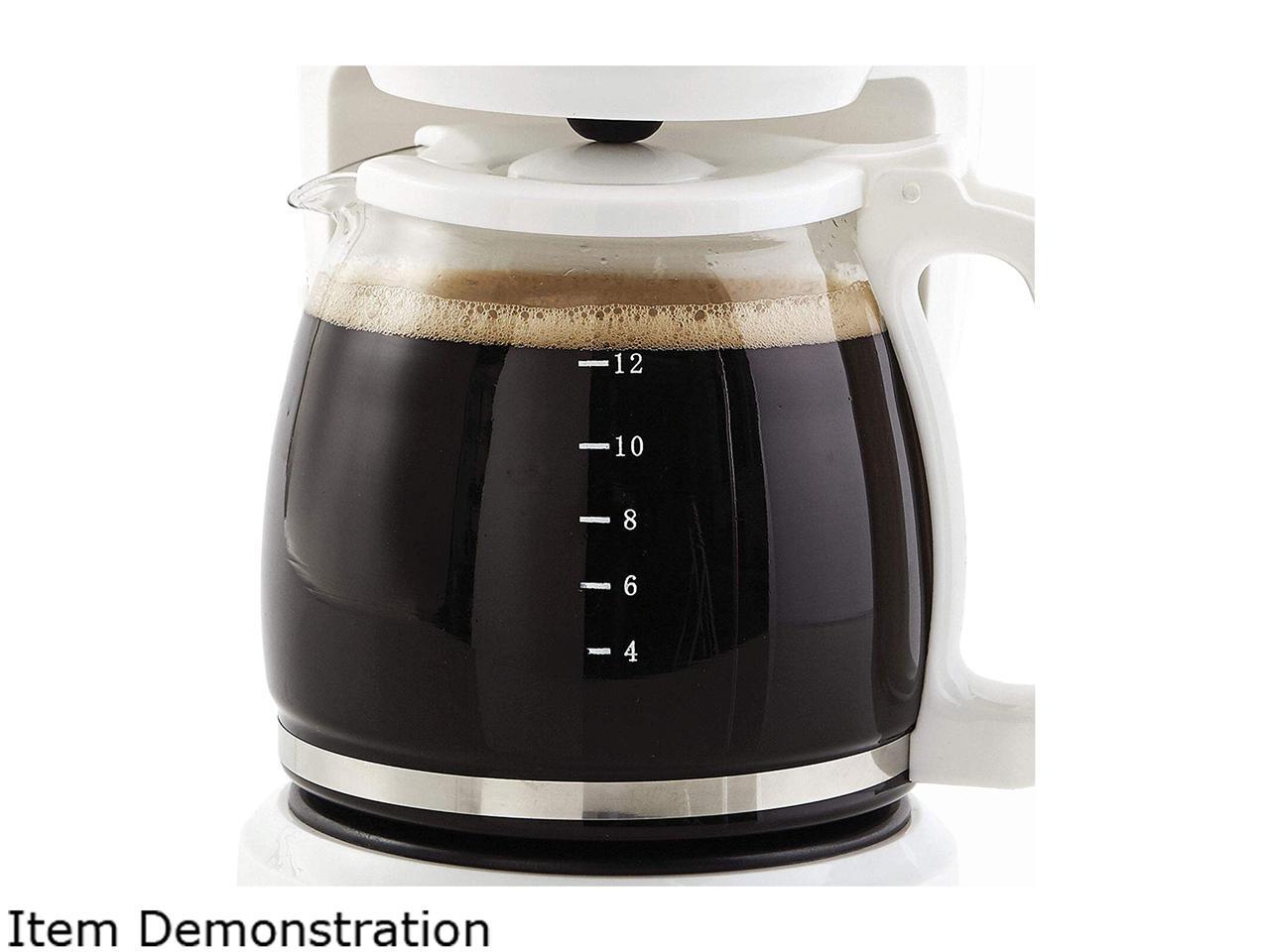Continental Electric 12-Cup Coffee Maker, White CE-CM291 - Newegg.com