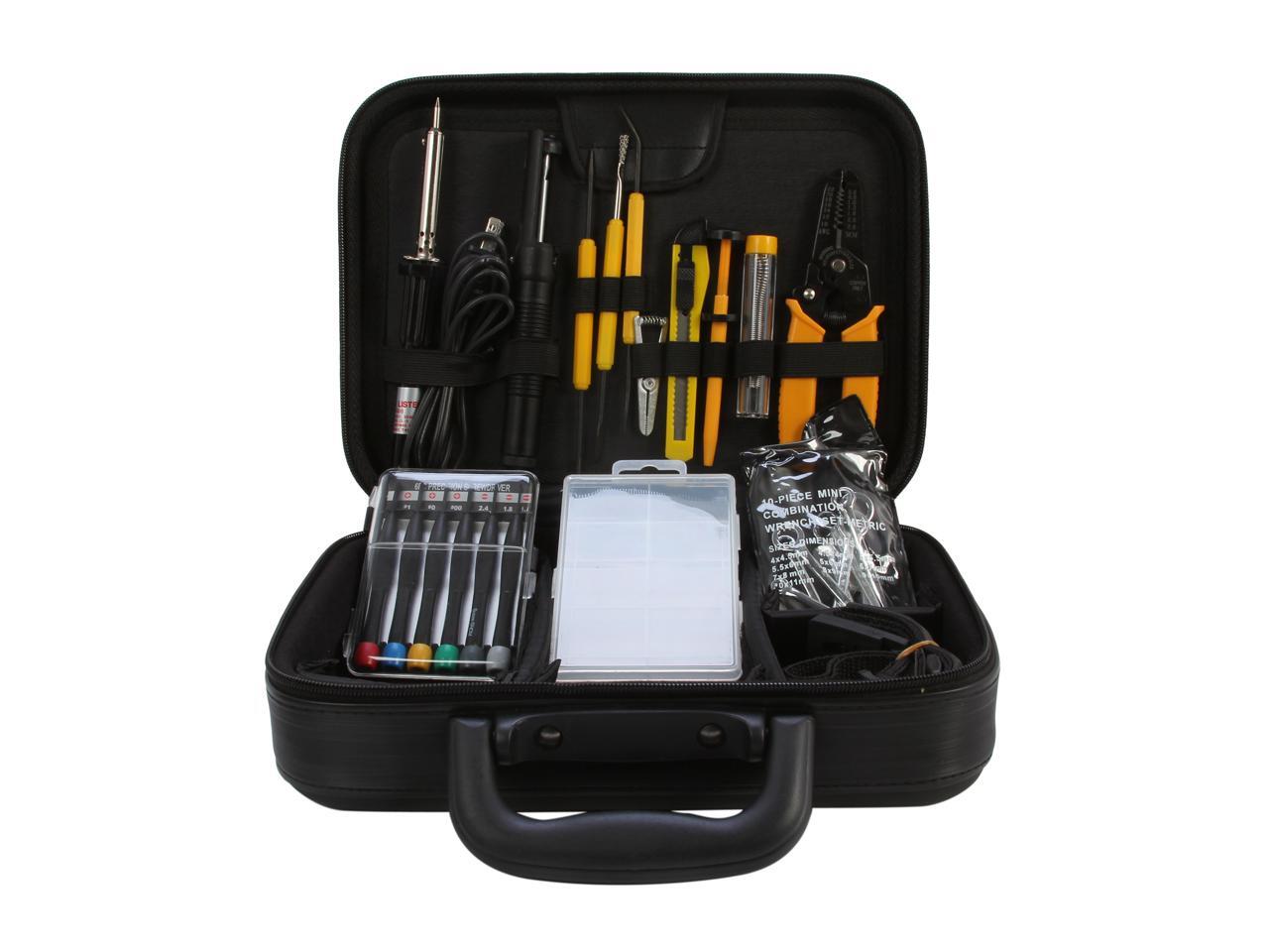 Syba SY-ACC65054 41-Piece Professional Workstation Repair Tool Kit, PU ... Syba SY-ACC65054 41-Piece Professional Workstation Repair Tool Kit, PU ...