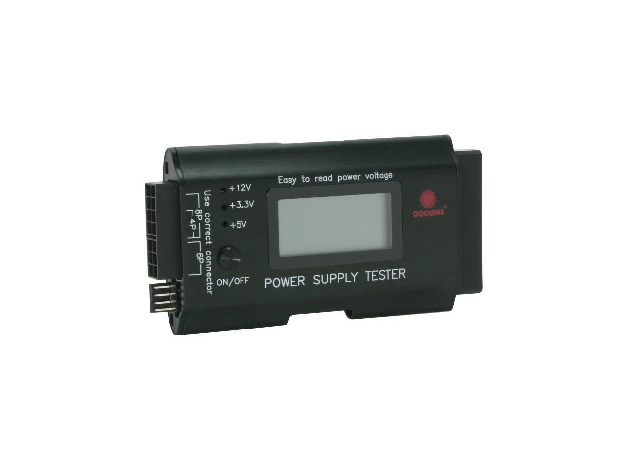 COOLMAX PS-224 LCD Power Supply Tester (RoHS Compliant) - Newegg.com