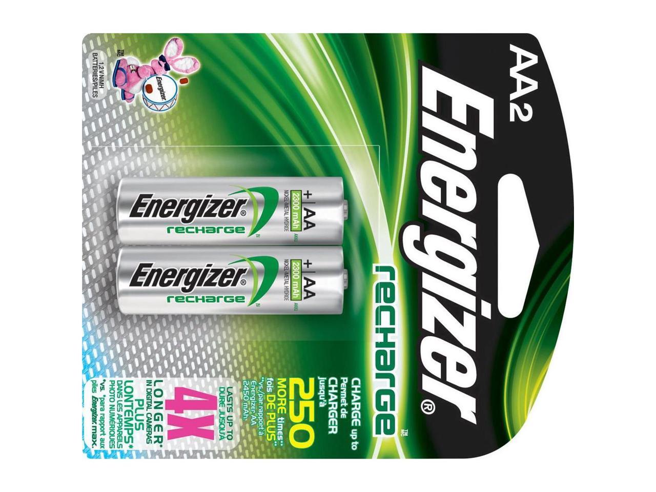 Energizer Rechargeable 2450 mAH "AA" Batteries - Newegg.com