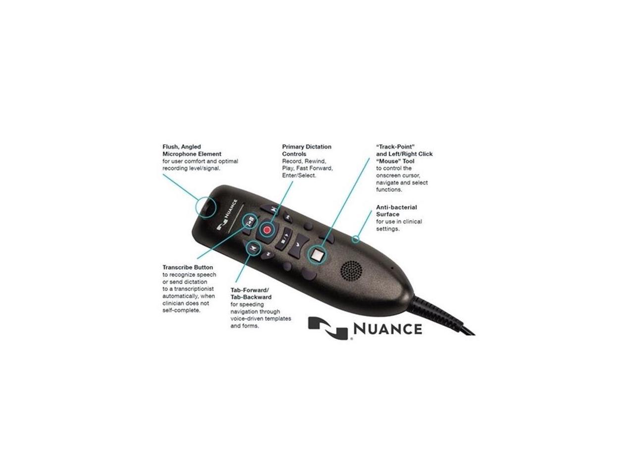 Nuance Communications - 0POWM3N3-E - Nuance PowerMic III Microphone ...