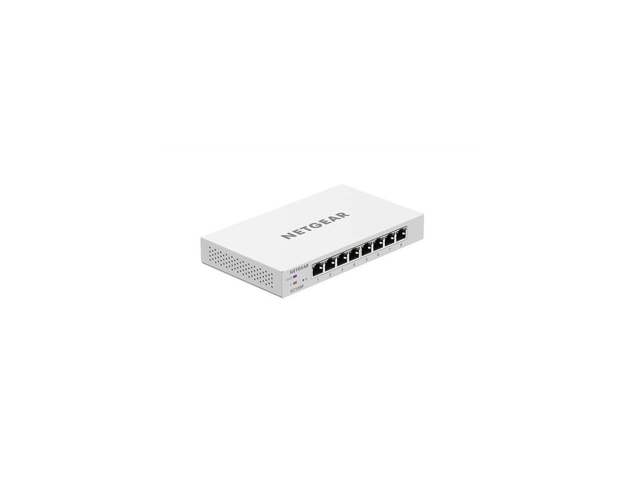 NETGEAR 8-port PoE Gigabit Ethernet Smart Switch with Insight Cloud ...