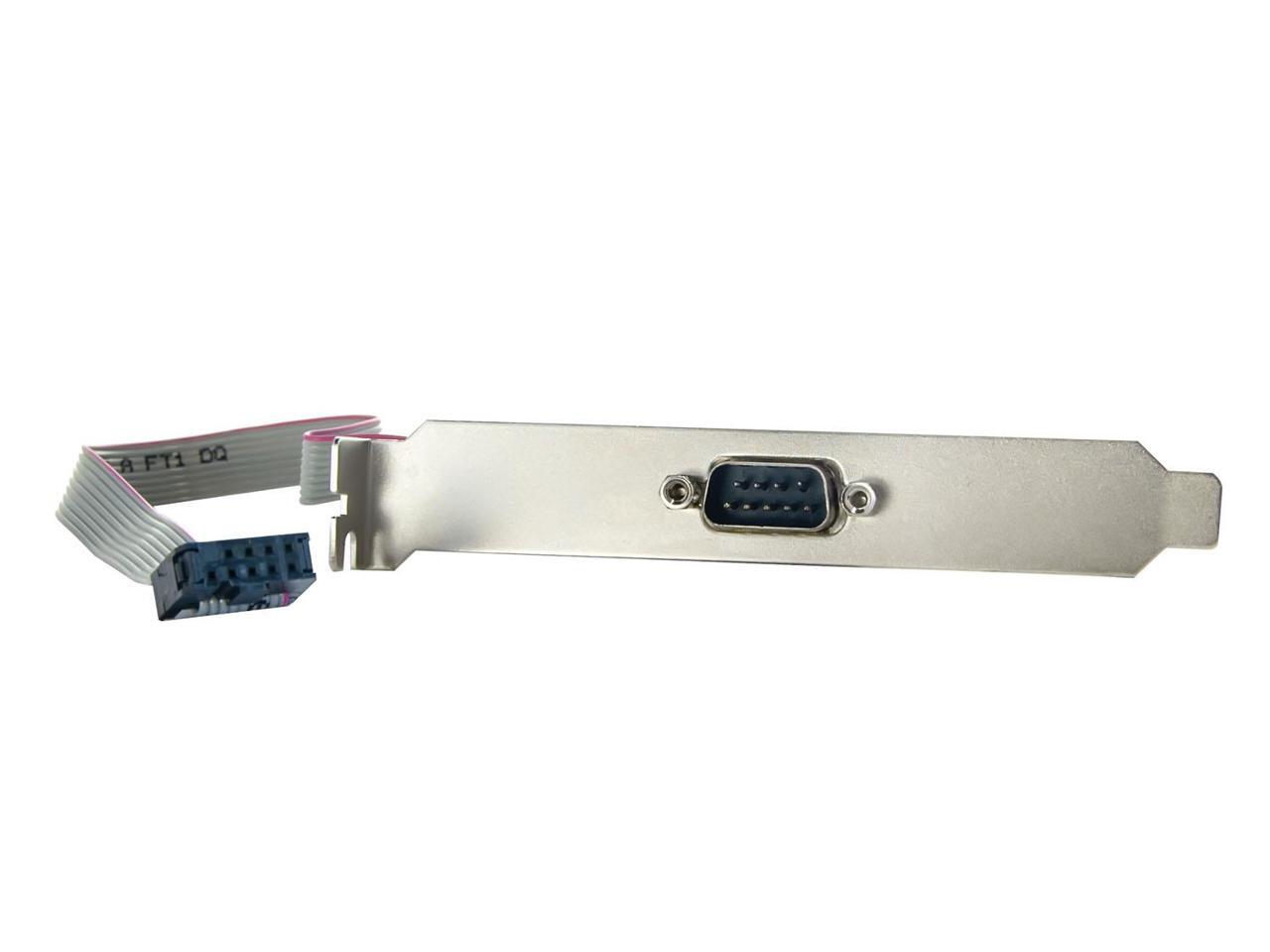 IDC 10 / DB9 Male, Motherboard Serial Port Connector cable - Newegg.com