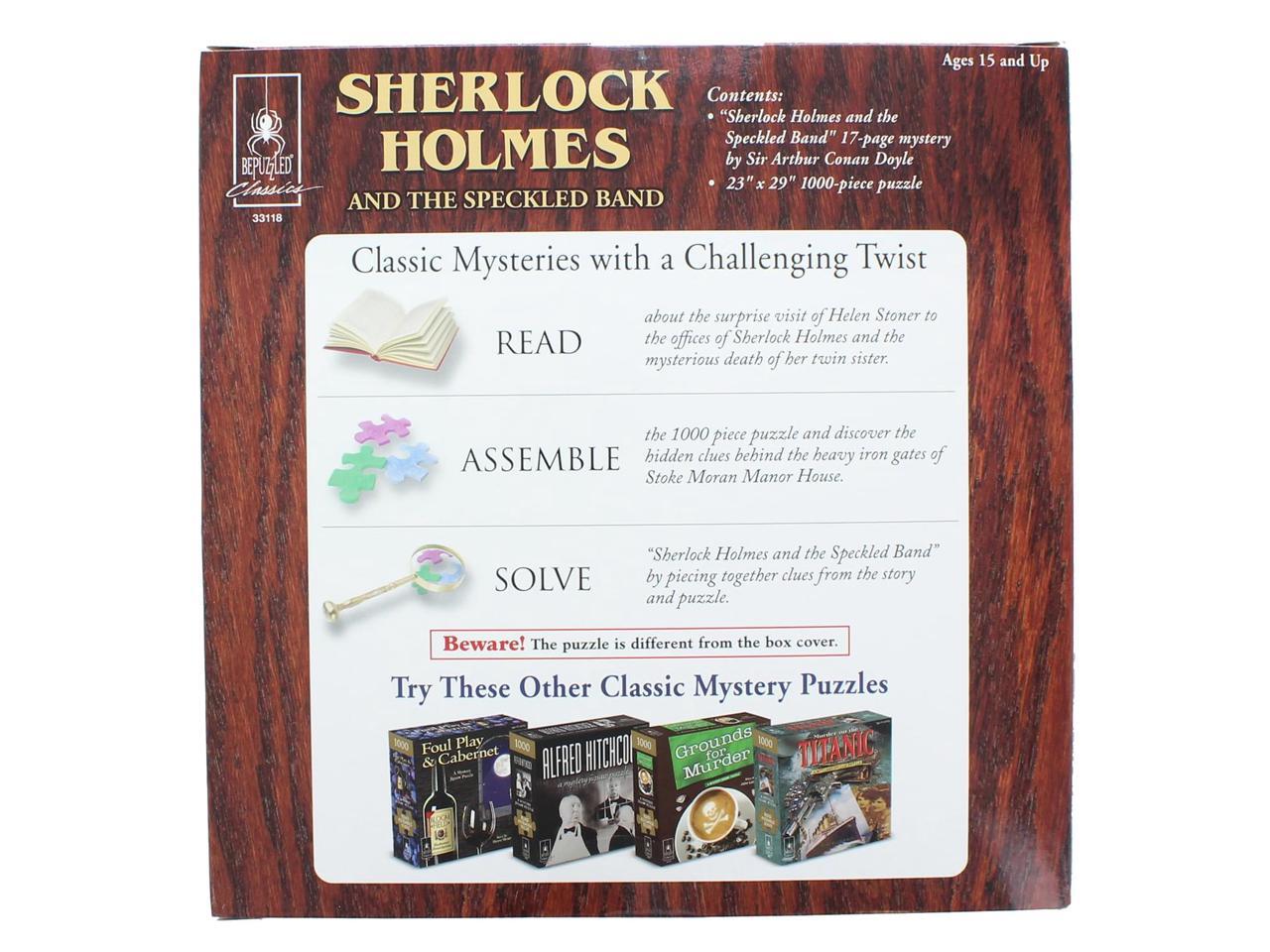 Sherlock Holmes & The Speckled Band Mystery Jigsaw Puzzle: 1000 Pcs ...