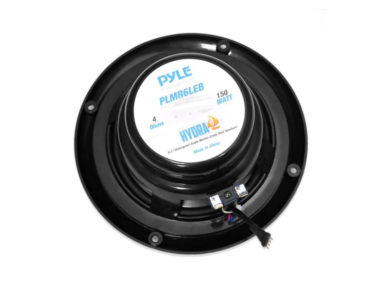 Pyle PLMR6LEB Hydra Series 6.5 150-Watt Dual-Cone Waterproof Marine ...