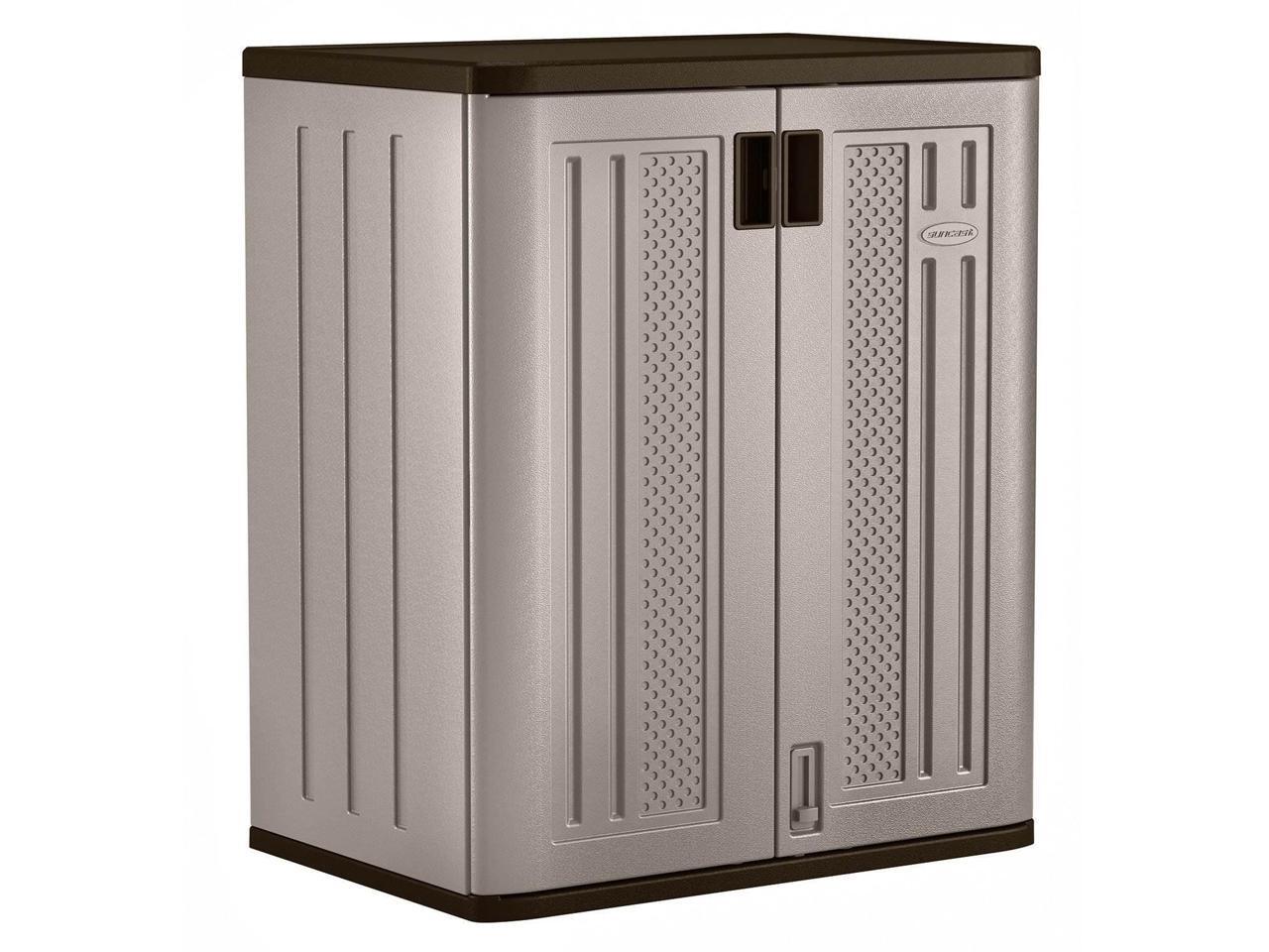 SUNCAST BMC3600 Resin Storage Cabinet, 30 in W, 36 in H, Stationary ...