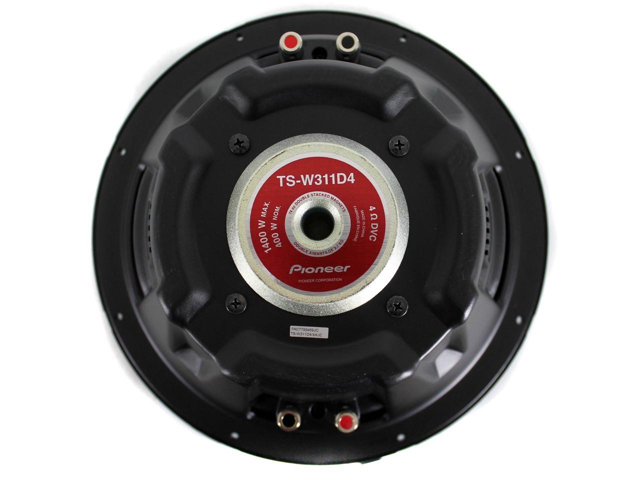 Pioneer 12 Inch 1400 Watt Subwoofer Car Audio Power 4-Ohm DVC Sub ...