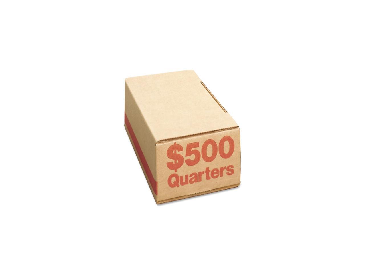 Corrugated Cardboard Coin Storage W/Denomination Printed On Side, Oran ...