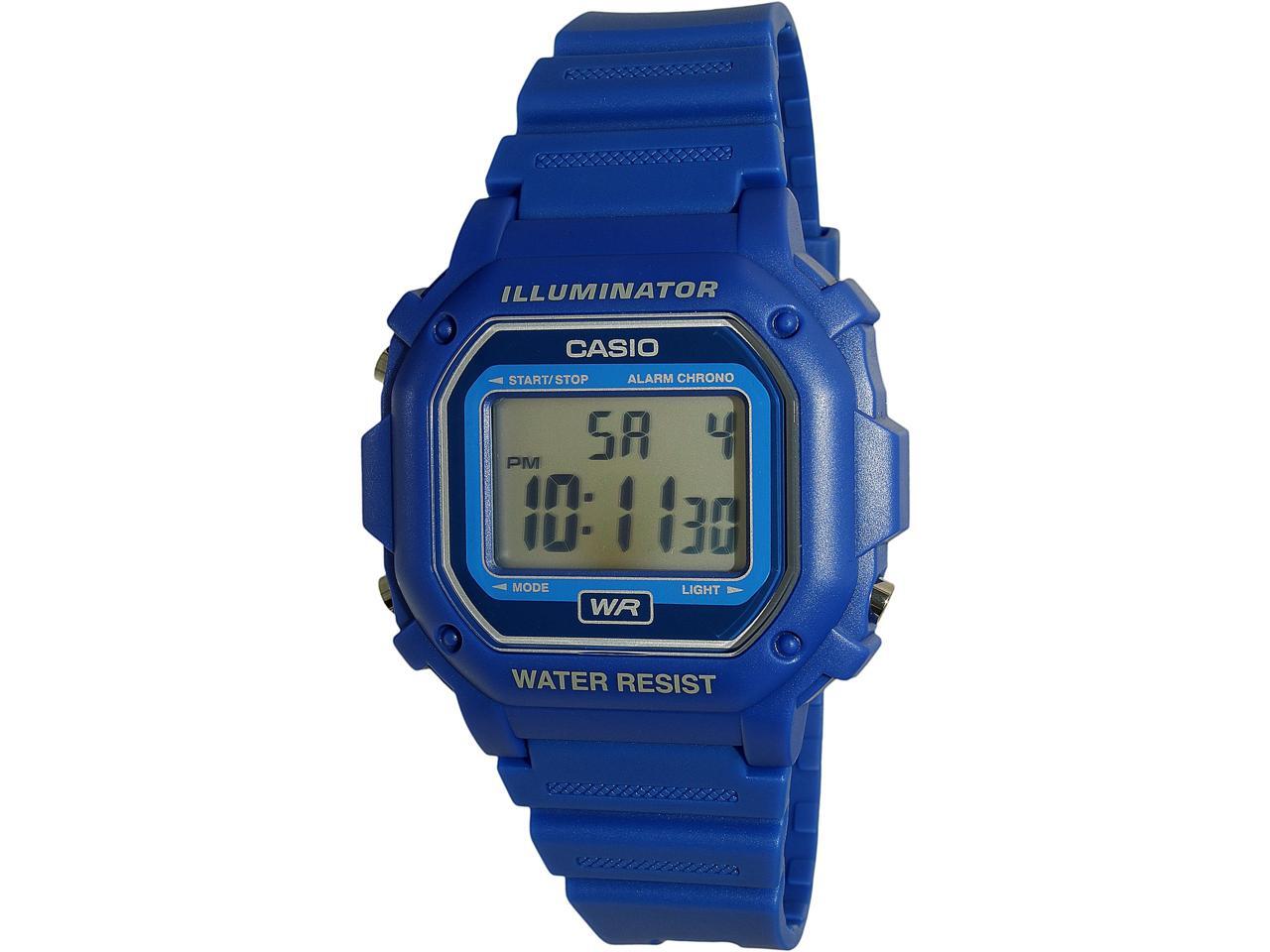 Men's Blue Casio Casual Classic Chronograph Watch F108WH-2A - Newegg.com