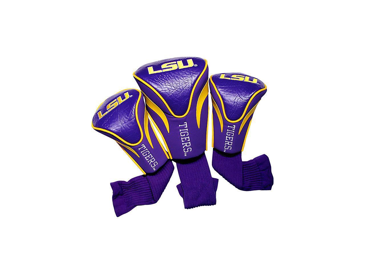 Team Golf 22094 LSU Tigers 3 Pack Contour Fit Headcover - Newegg.com