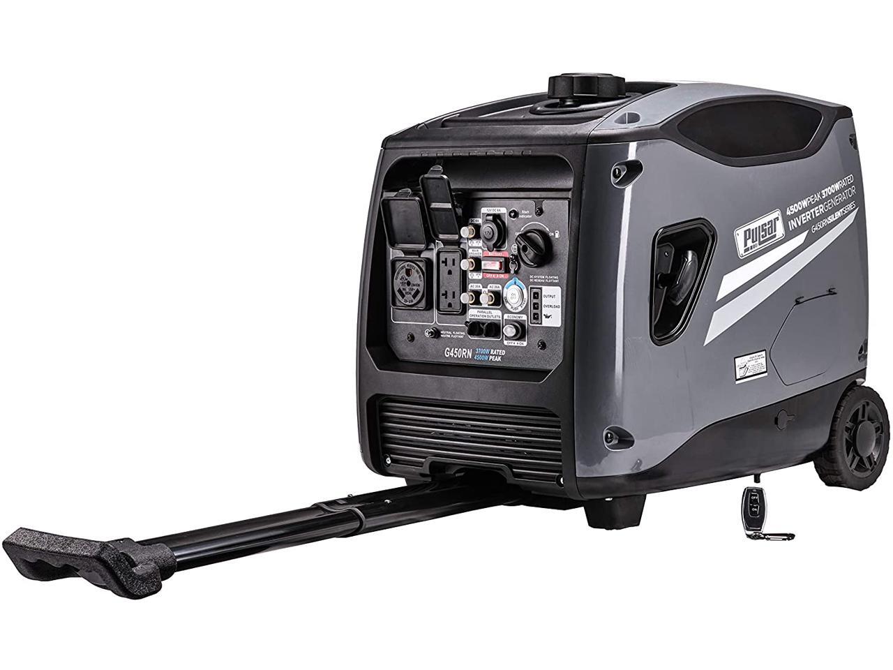 Pulsar Products G450RN, 4500W Portable Quiet Inverter Remote Start ...