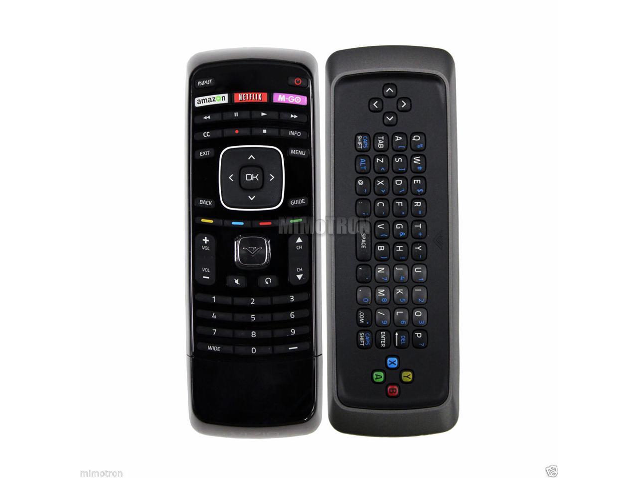 Genuine VIZIO XRT302 EDGE LIT RAZOR TV Remote Control w/ Keyboard 0980 ...