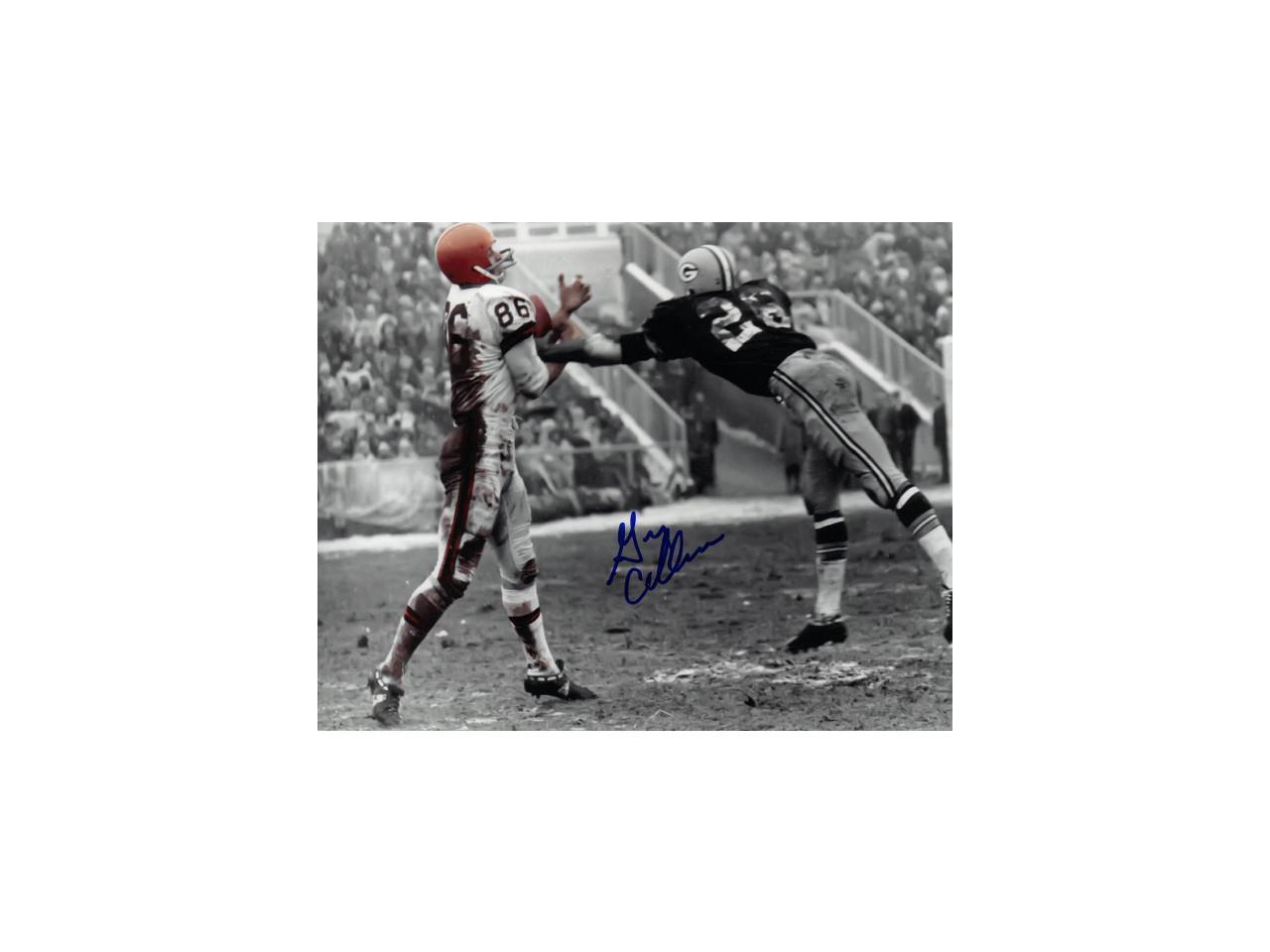 Gary Collins signed Cleveland Browns Spotlight 8x10 Photo (vs Packers ...