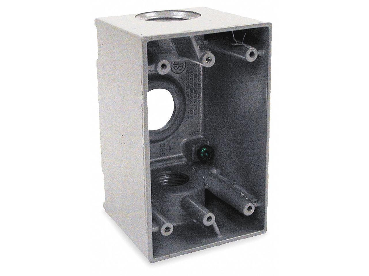 BELL OUTDOOR 5386-0 Weatherproof Box,3/4 in Hub,3Inlet - Newegg.com
