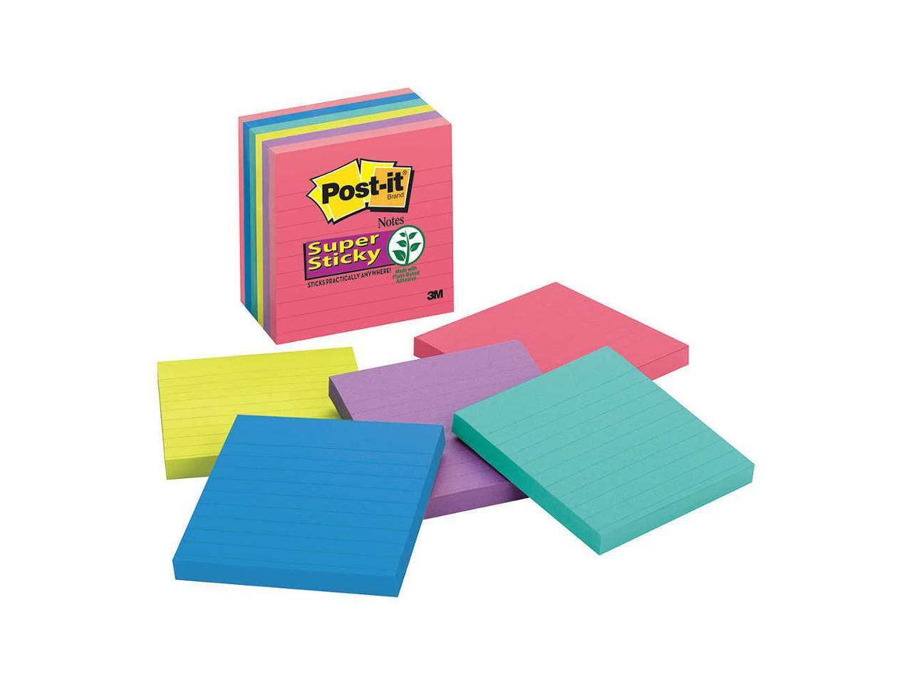Post-it Super Sticky Notes, 4x4 In., PK6 4" x 4" Rio De Janeiro 675 ...