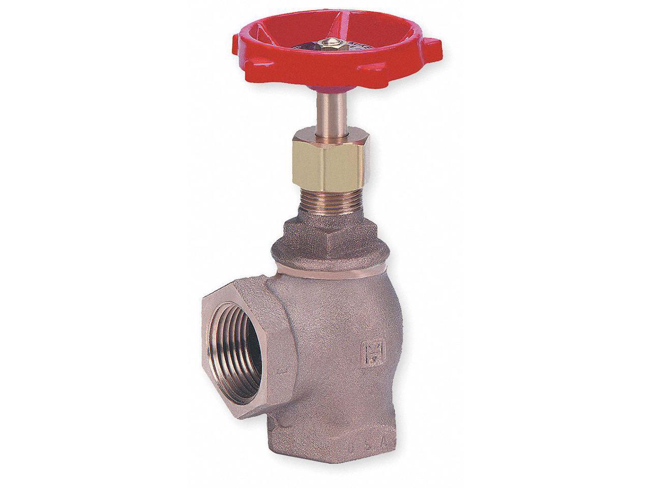 MILWAUKEE VALVE 504 3/8 Angle Globe Valve,Class 125,3/8 In.,FNPT ...
