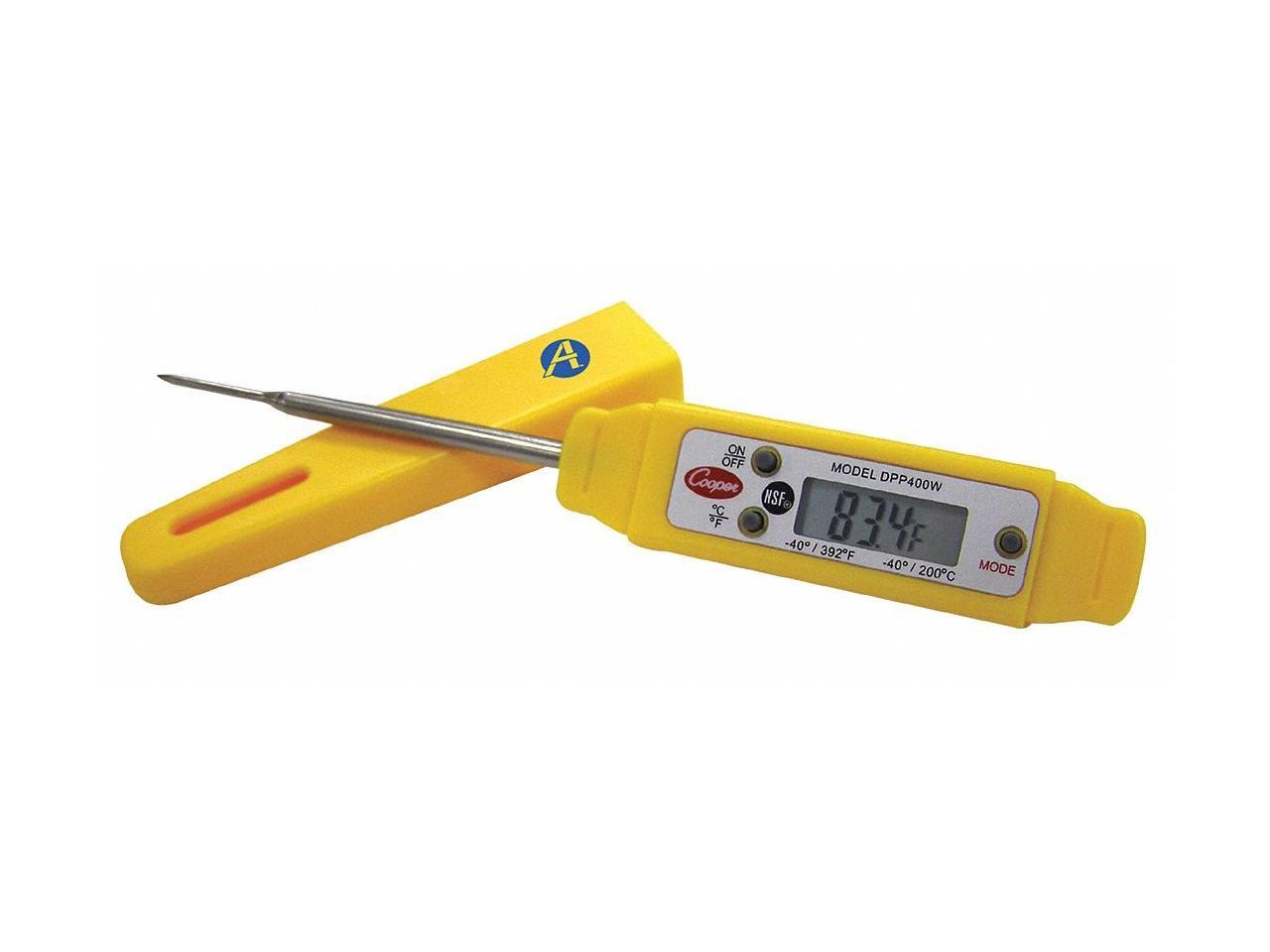 COOPER ATKINS DPP400W 2-3/4" Stem Digital Pocket Thermometer, -40 ...