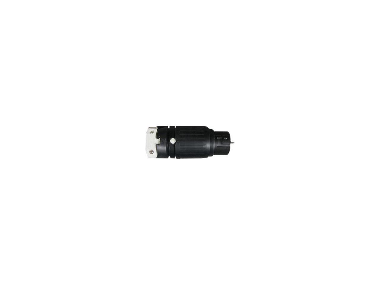 HUBBELL CS6364C 50A Twist-Lock Connector 3P 4W 125/250VAC BK/WT ...