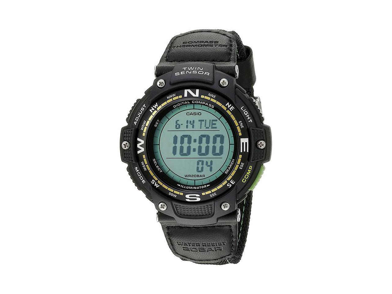 CASIO SGW100B-3A2 Twin Sensor Watch BluGrn Light - Newegg.com