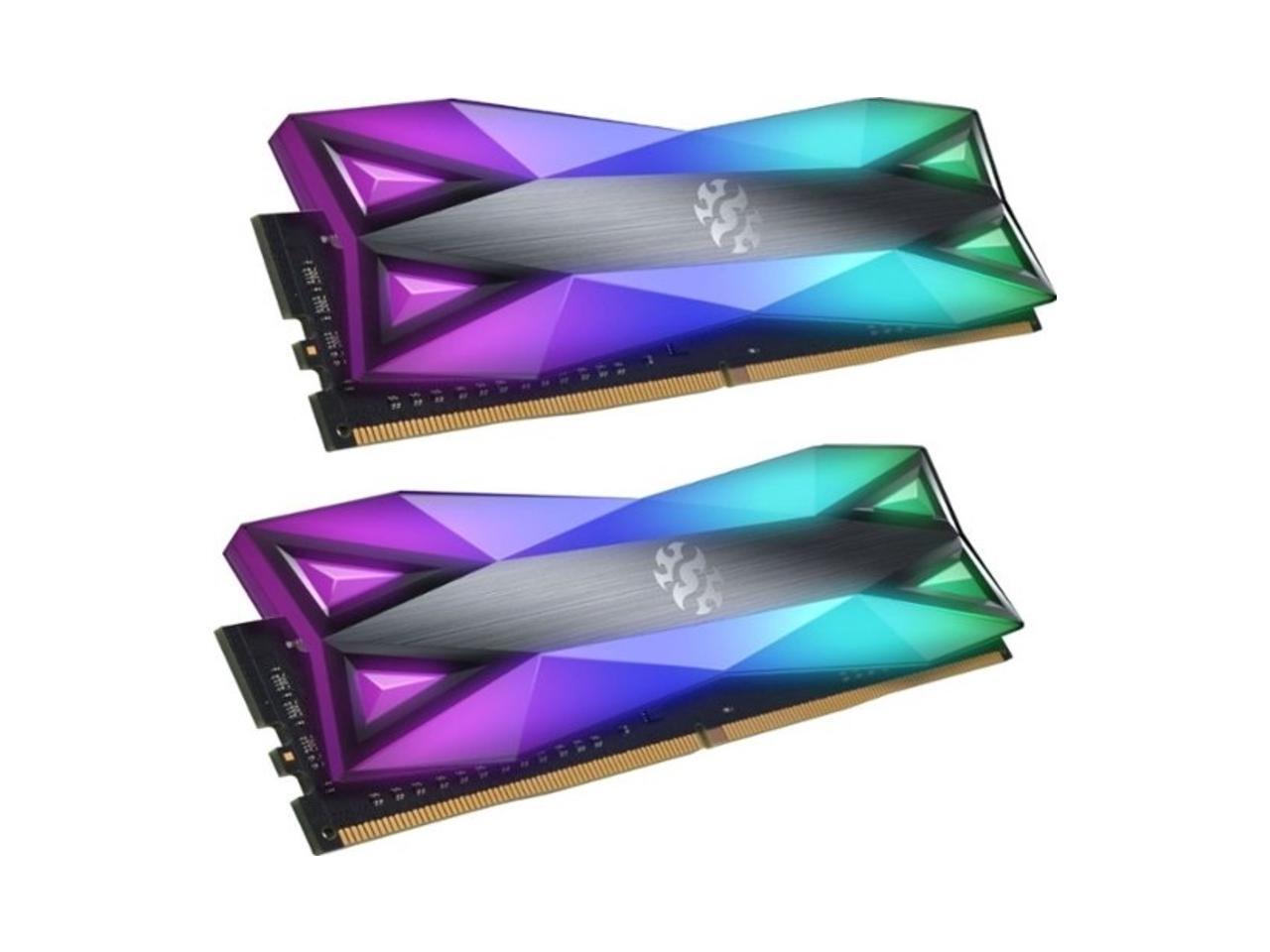 XPG SPECTRIX D60G RGB Desktop Memory Series: 16GB (2x8GB) DDR4 3600MHz ...