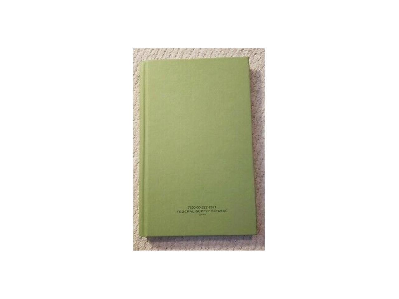 United Book Press 753002223525 2X Green Military Log Books, Record ...