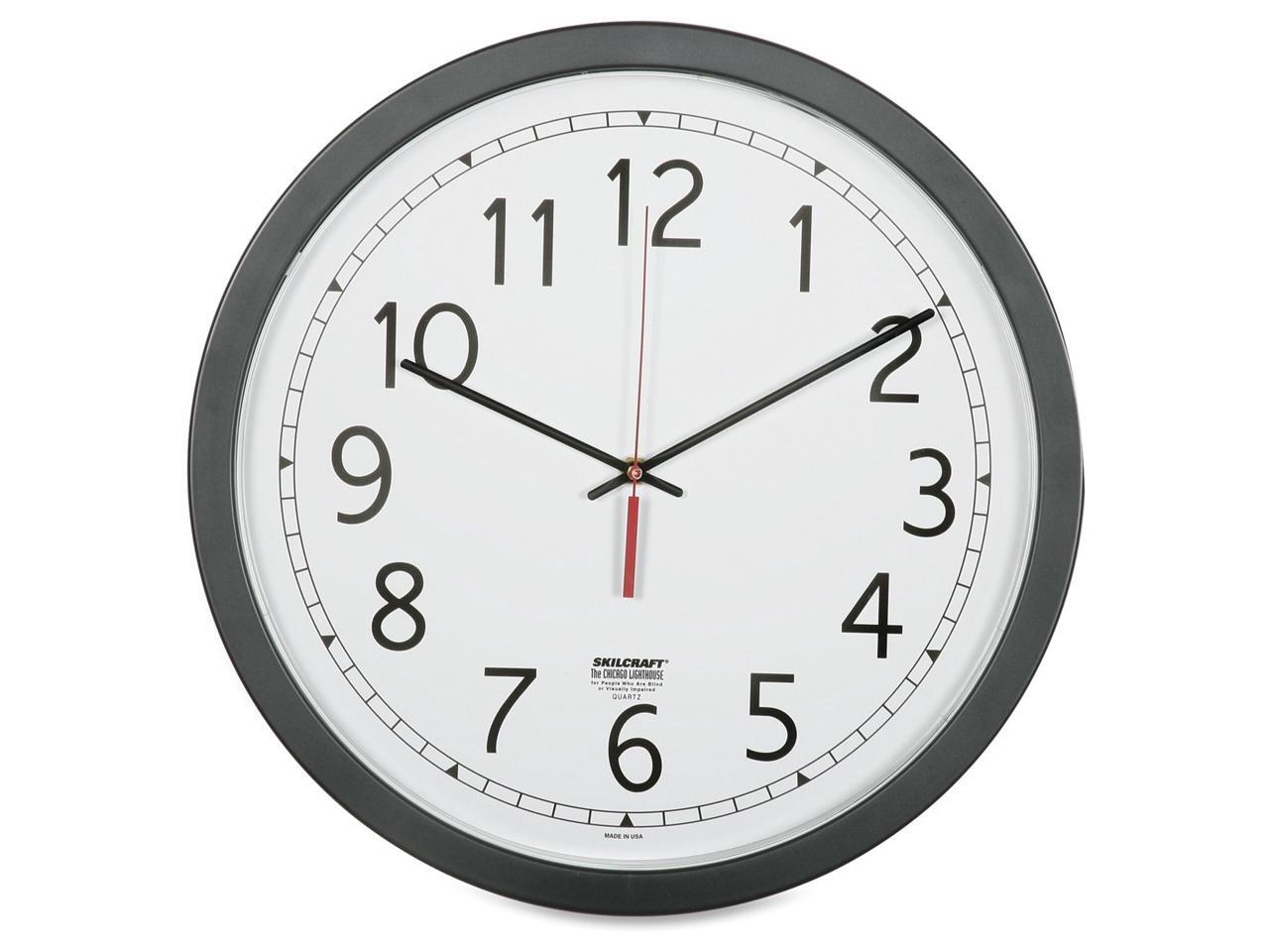 SKILCRAFT 16.5" Round Workstation Wall Clocks - Newegg.com