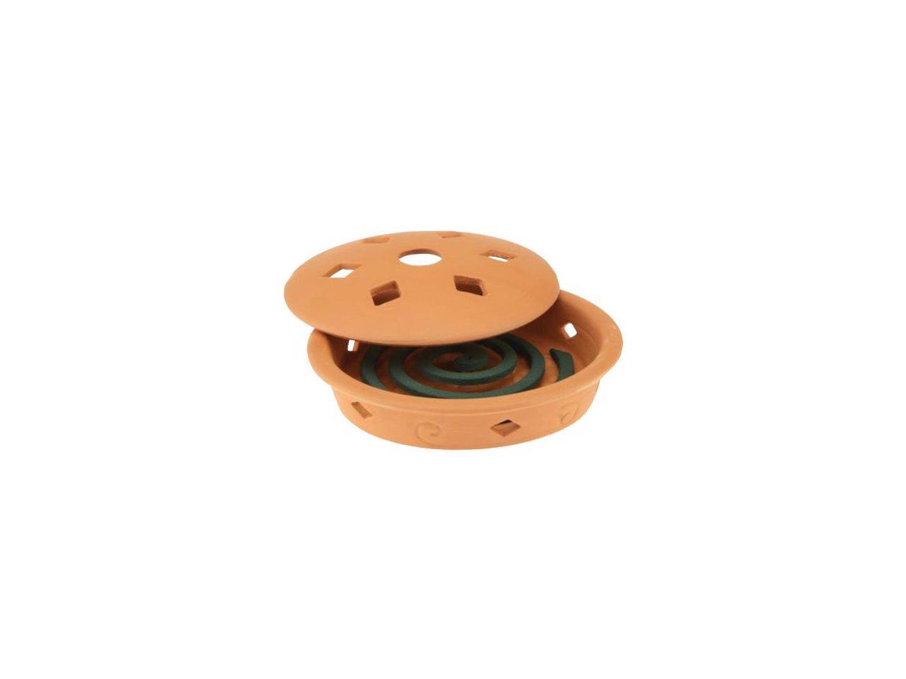 Pic Combo Mosquito Coil Holder Terra Cotta Burner With 4 Mosquito Coils ...