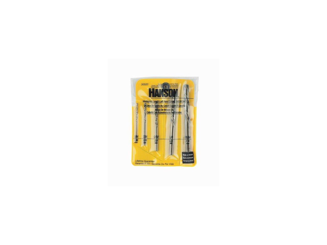 Hanson Irwin 30520 5 Piece Left Hand Drill Bit Set - Newegg.com