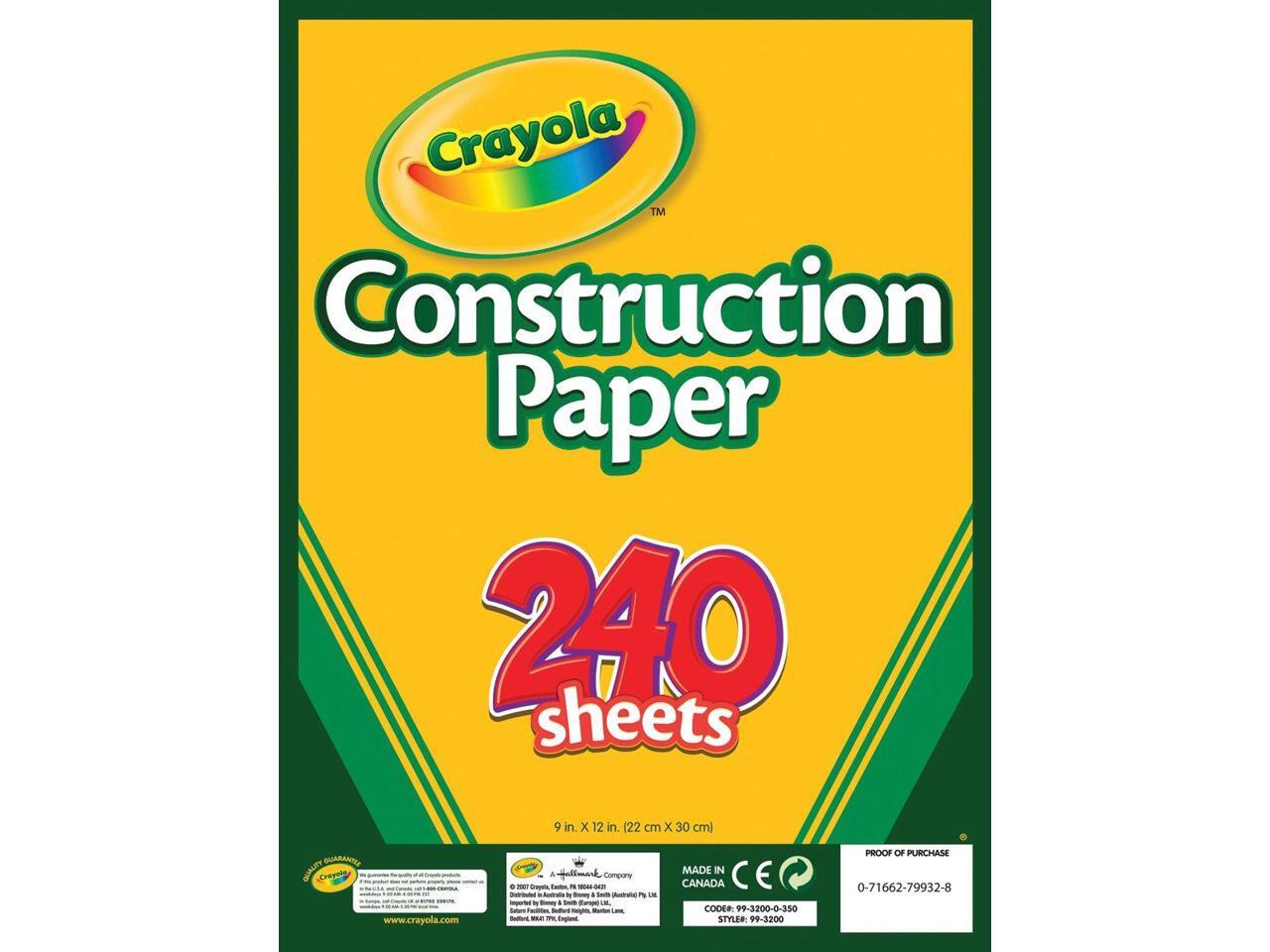 Crayola Construction Paper Pad 9"X12"-240 Sheets/Pkg - Newegg.com