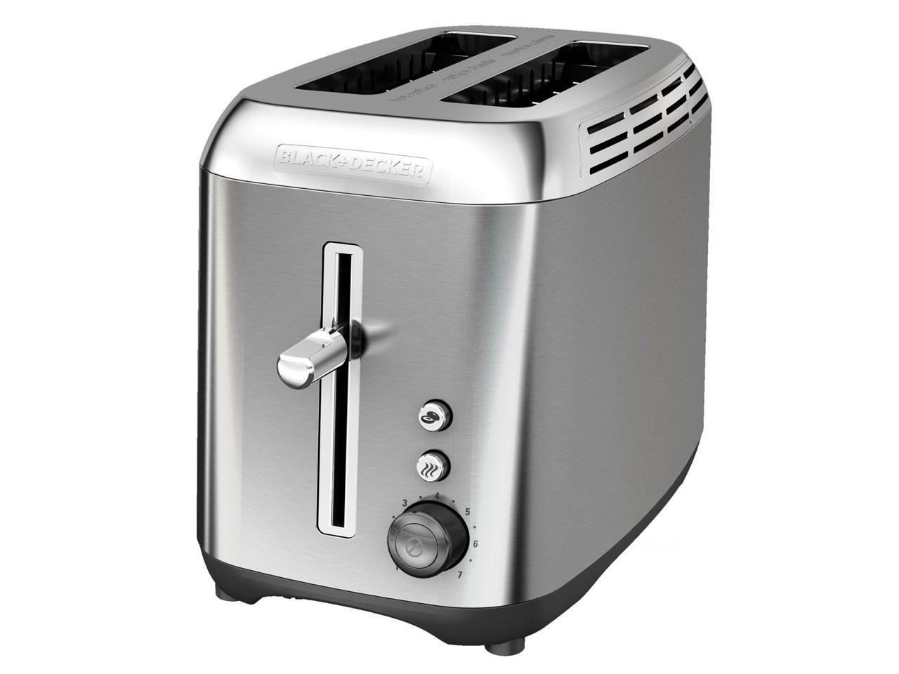Black & Decker Rapid Toast 2-Slice Toaster, Stainless Steel TR3510SD ...