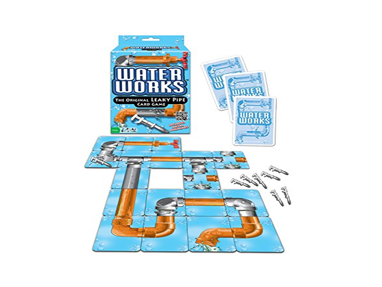 Classic Waterworks Card Family Fun Board Game Winning Moves WNM1196 ...