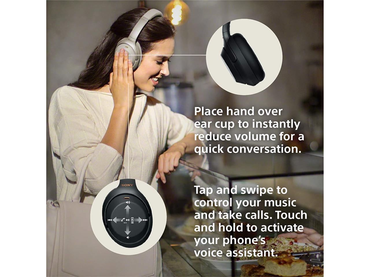 Sony WH-1000XM3/B Wireless Noise-Cancelling Headphones - Newegg.com