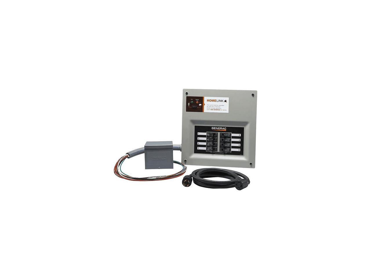 Generac 30 Amp indoor transfer switch kit for 8-10 circuit Model# 6853 ...