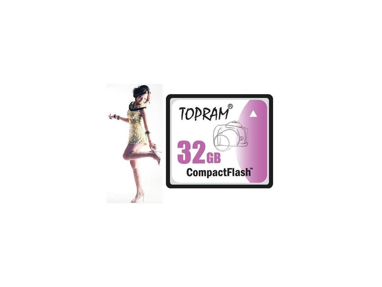 TOPRAM 32GB CF 32G CF Compact Flash CompactFlash Card - Newegg.com