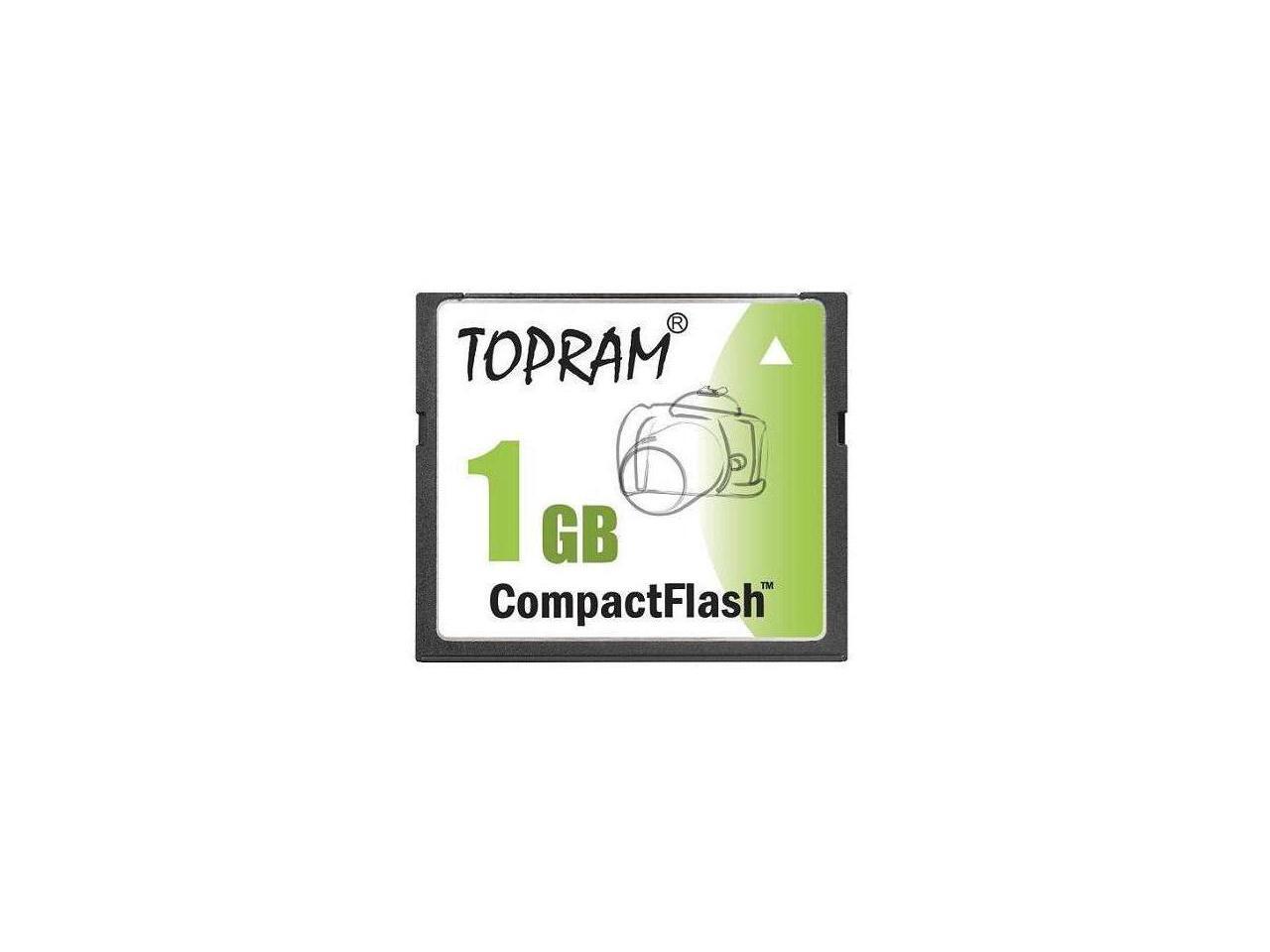 TOPRAM 1GB 1G CF CompactFlash Card Compact Flash SLC Flash - Bulk ...