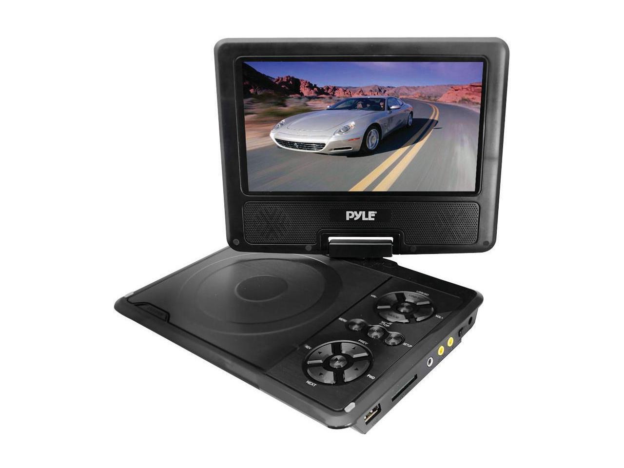 7'' Portable TFT/LCD Monitor w/ Built-In DVD Player MP3/MP4/USB SD Card ...
