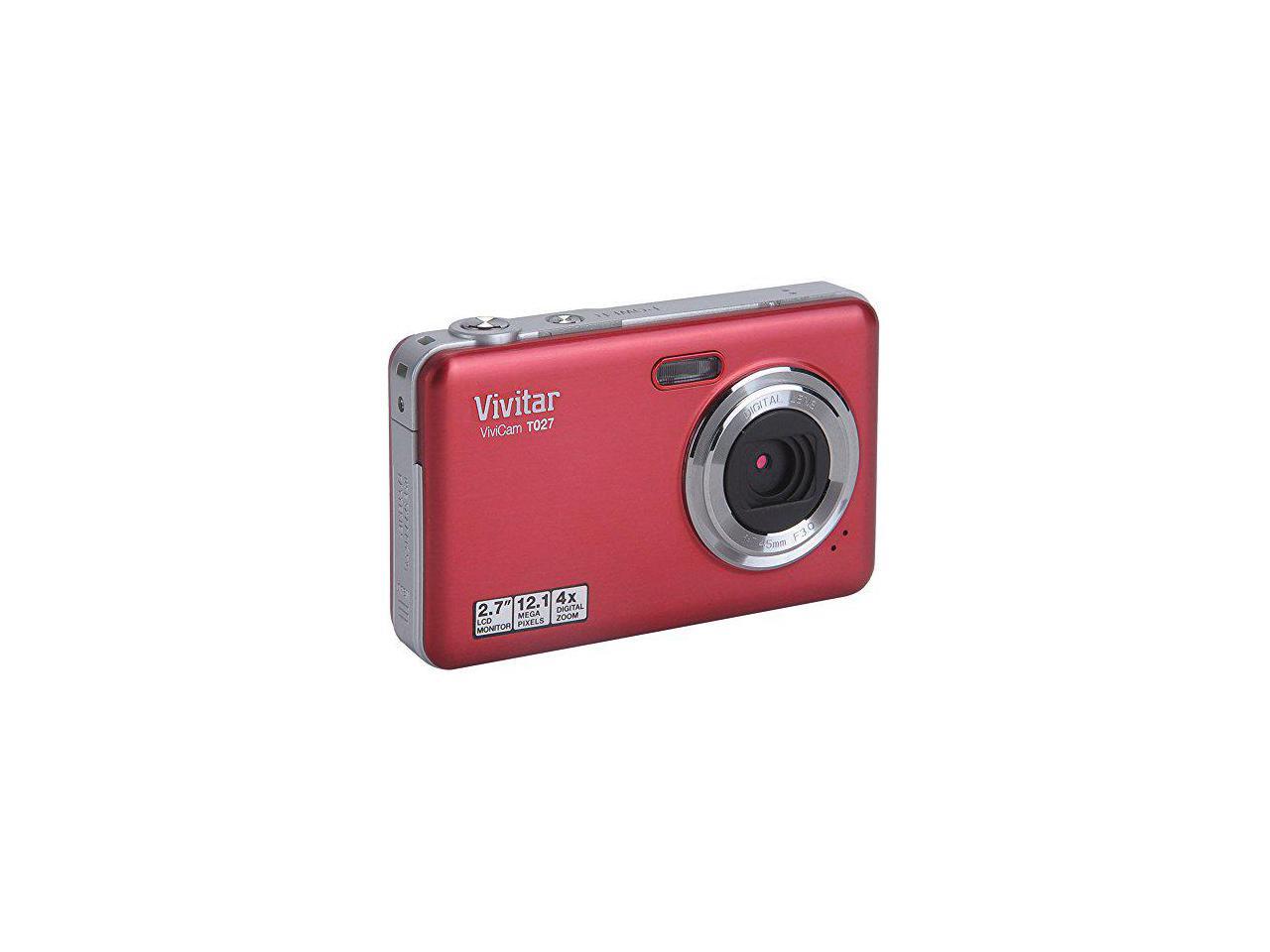 Vivitar VT027-RED Vivitar 12 1 megapixel hd digital camera with 5x ...