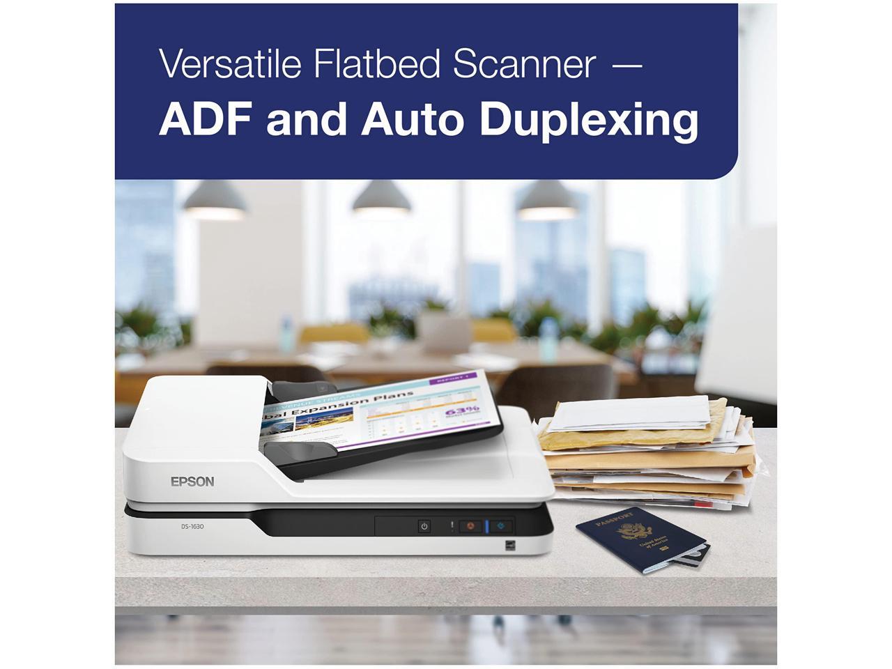 EPSON WorkForce DS-1630 (B11B239201) Duplex 1200 dpi x 1200 dpi USB ...