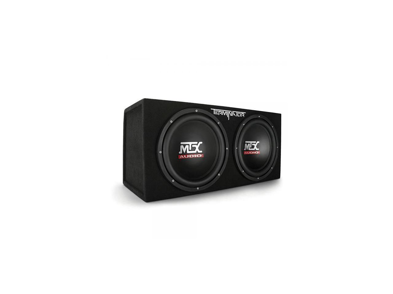MTX Audio Terminator Series TNE212D 1,200-Watt Dual 12-Inch Sub ...