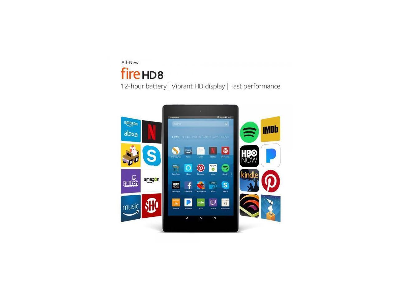 Amazon - Fire HD 8 - 8" - Tablet - 16GB 7th Generation, 2017 Release ...