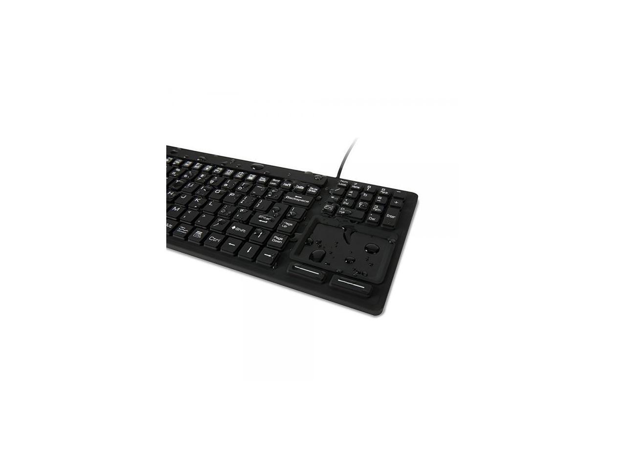 WetKeys Professional Grade Waterproof Keyboard with Touchpad KBWKRC106T ...