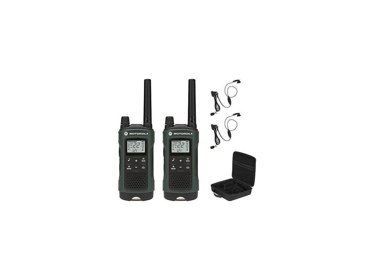 Motorola Talkabout T465 Rechargeable Two-Way Radio Bundle (Green ...