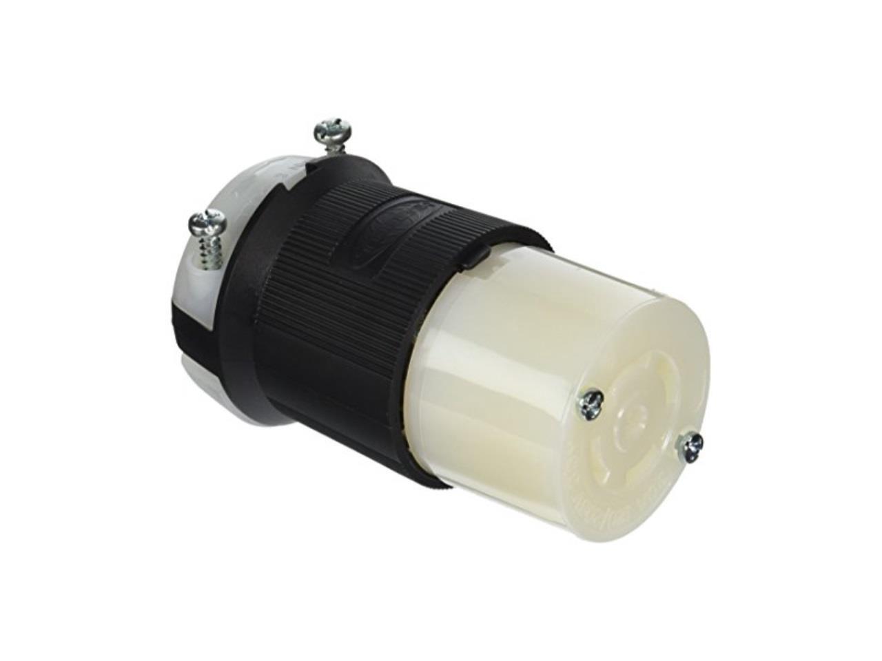 hubbell hbl2813 locking connector, 30 amp, 3 phase, 120/208v, l2130r ...