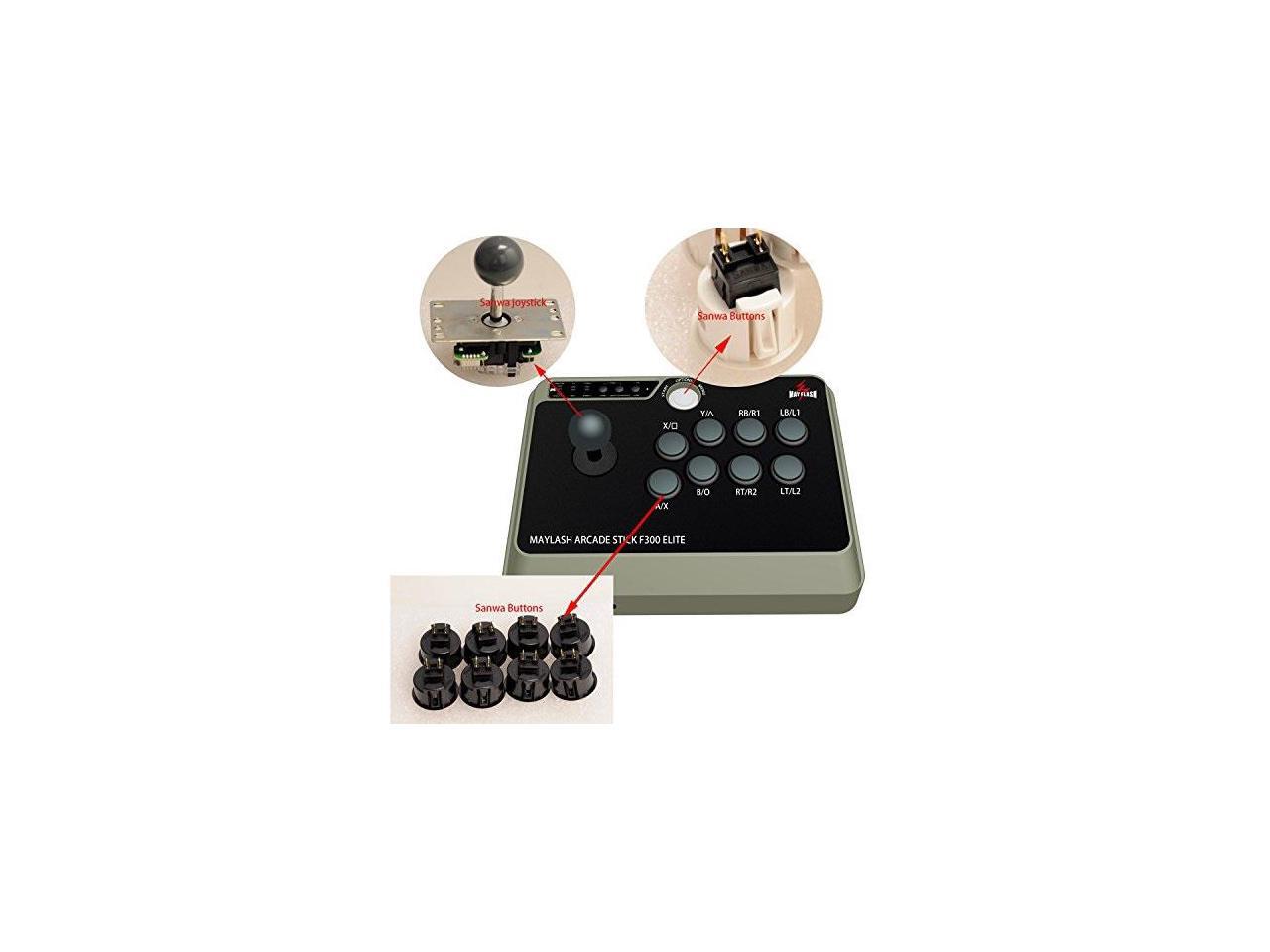 Mayflash Arcade Stick f300 elite, ps4/ps3/xbox one/PC - Newegg.com