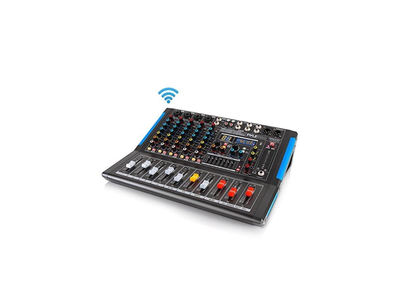 6channel bluetooth studio audio mixer dj sound controller interface ...