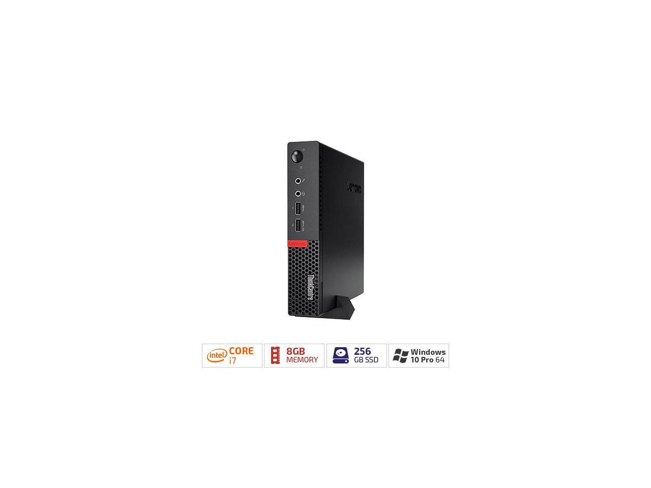 Lenovo ThinkCentre M910q 10MV000UUS Desktop Computer - Intel Core i7 ...